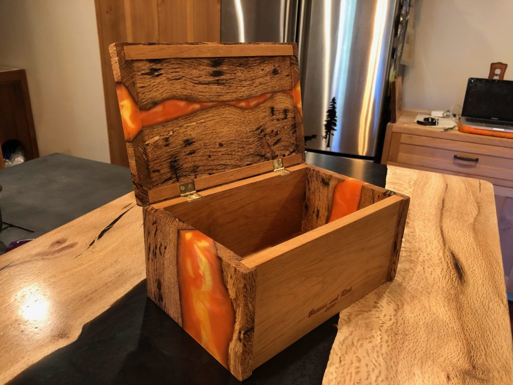 Red and Yellow Hot Lava River Box – Corbin's Workshop - Woodworking ...