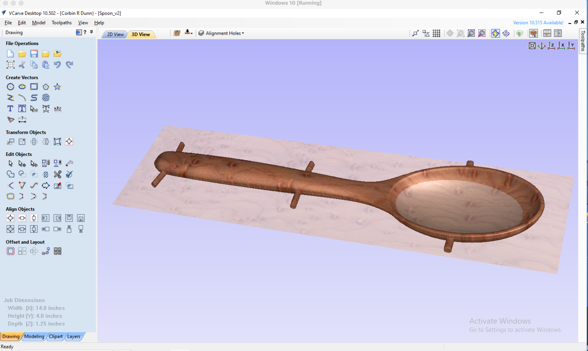 Spoon with Wood Inlay – CNC Plans – Vectric VCarve file, PDF directions ...