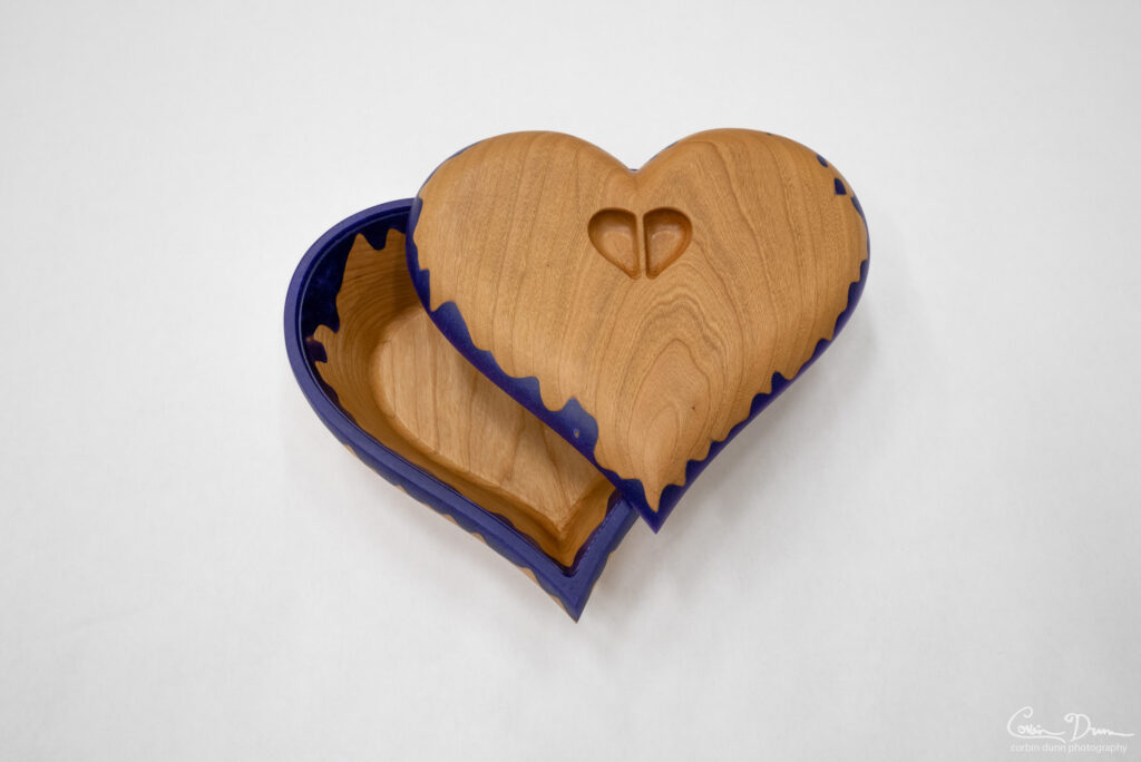 Additional Epoxy Heart Boxes – Corbin's Workshop - Woodworking & Art by ...