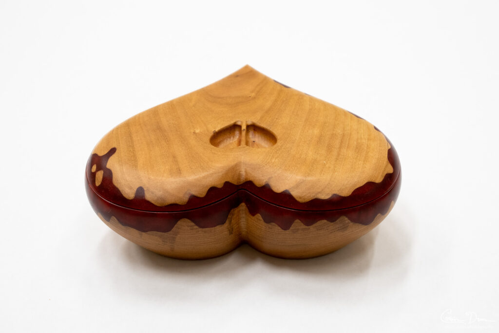 Heart Box – Cherry Wood Box with Dark Red Epoxy – Corbin's Workshop ...