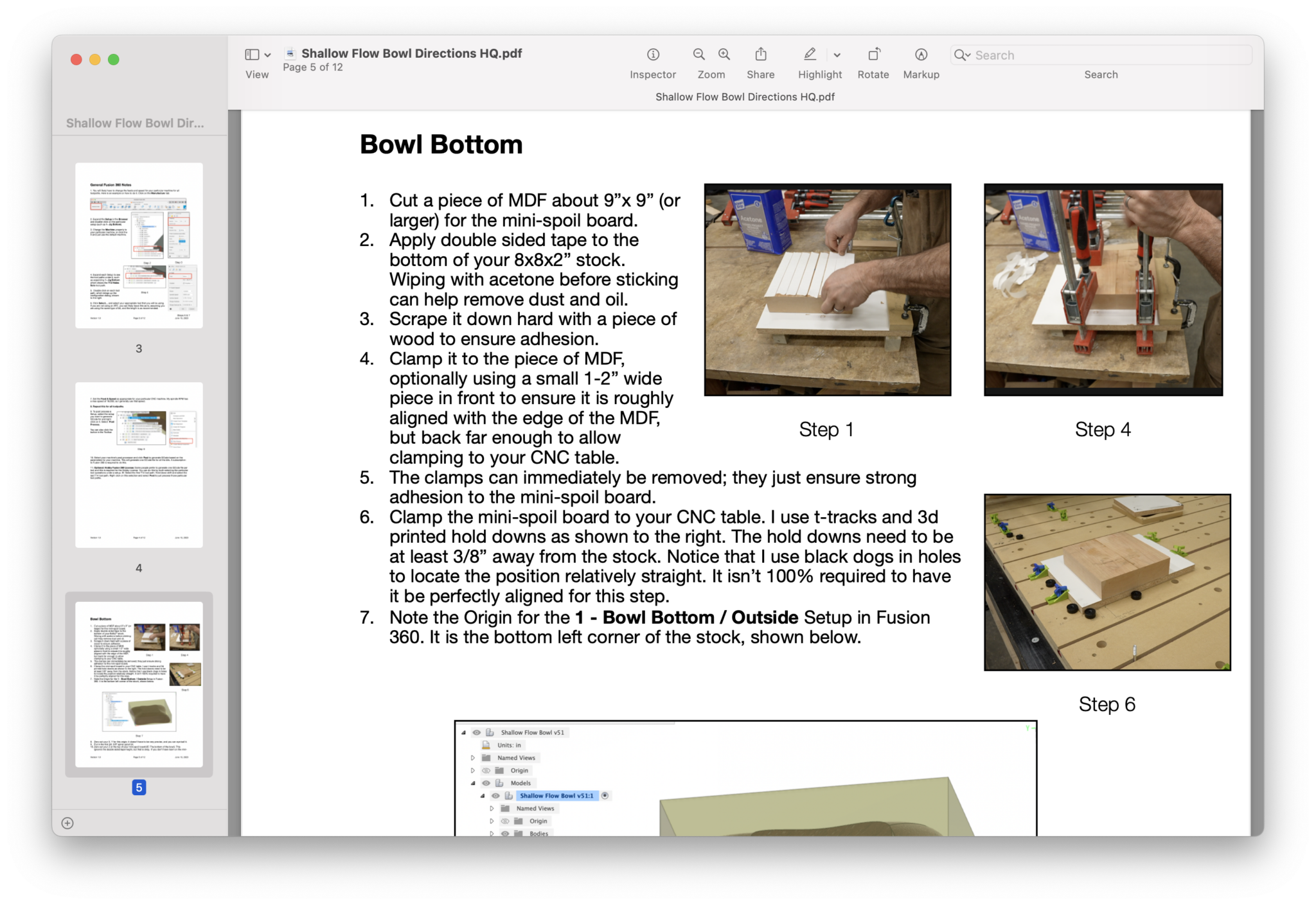 Shallow Flow Bowl CNC Files and Directions / Plans (Step by Step ...