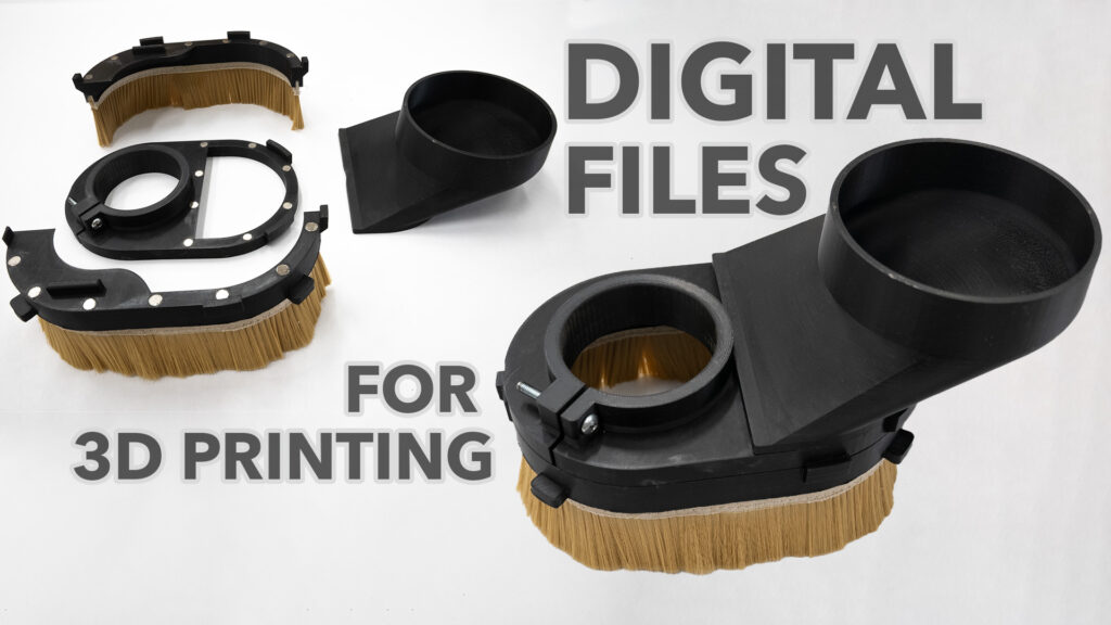 CNC Dust Shoe v3 – STL and Fusion 360 Parametric Design for 3D Printing ...