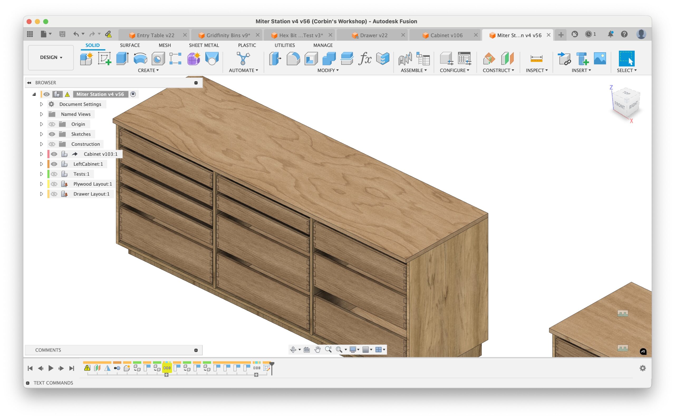 Digital Files: Miter Station Cabinet Design CAD Files – Corbin's ...