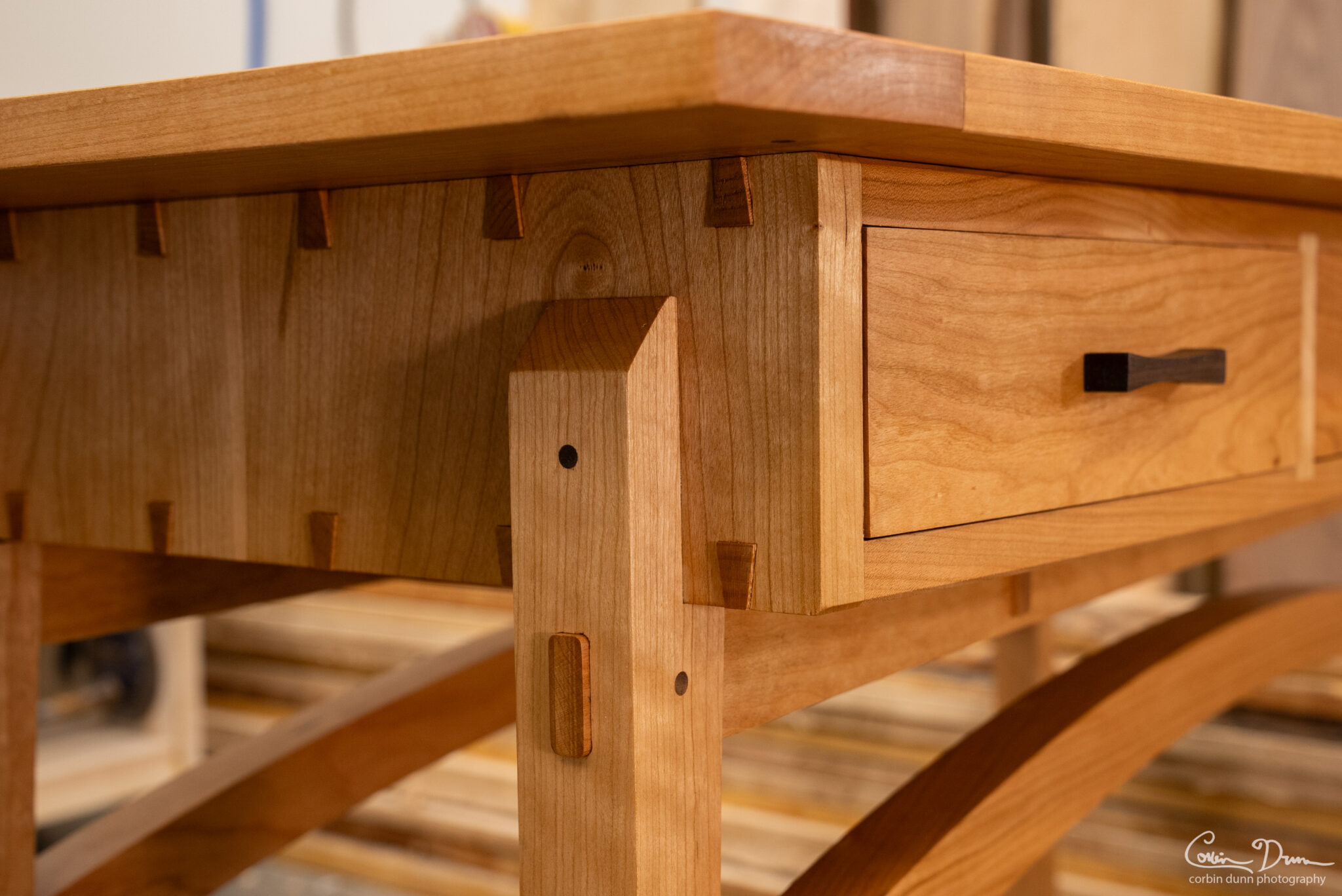 Curved Entry Way Table – Corbin's Workshop - Woodworking & Art by ...