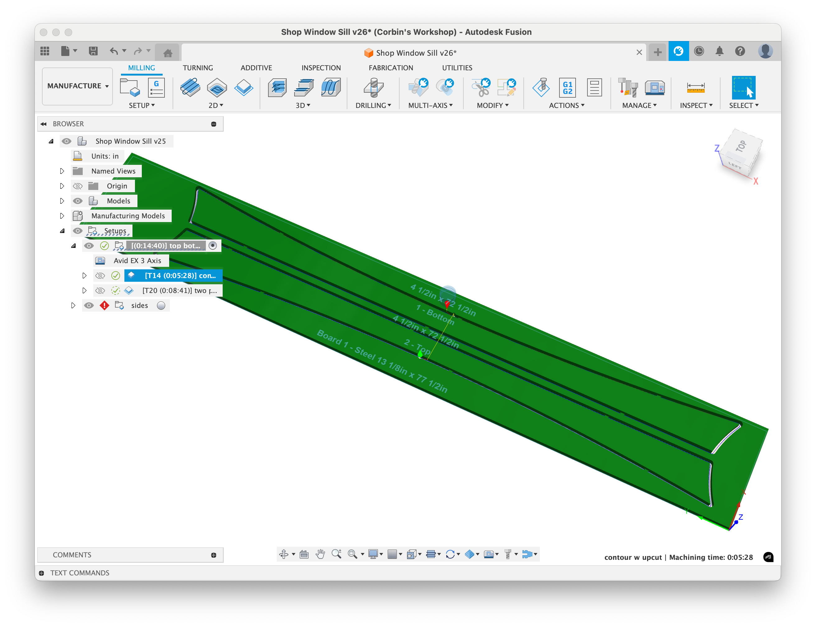 Digital File: Shop Window Sills – CAD File / CAM / Toolpaths – Corbin's ...
